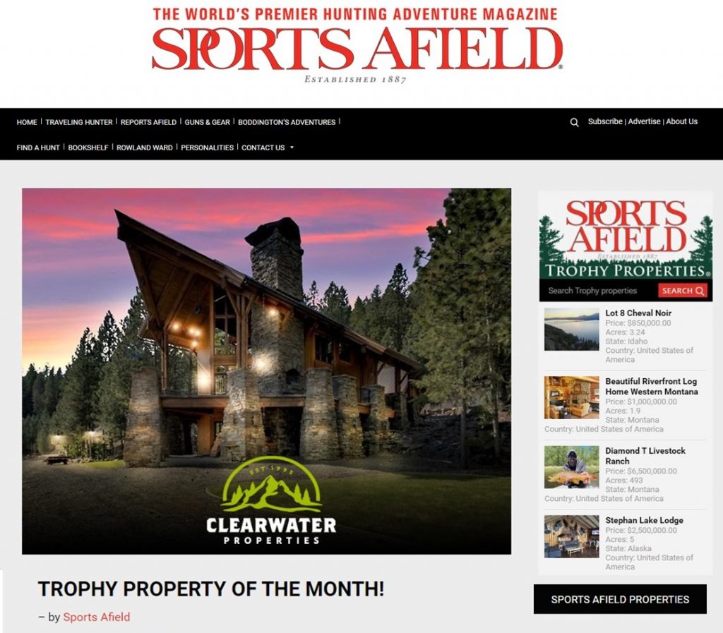 Trophy Property of the Month - Sports Afield Trophy Properties
